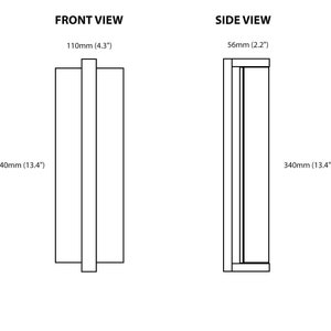 VERTICAL Wall LED Light - Modern Minimalist Sconce - Etsy