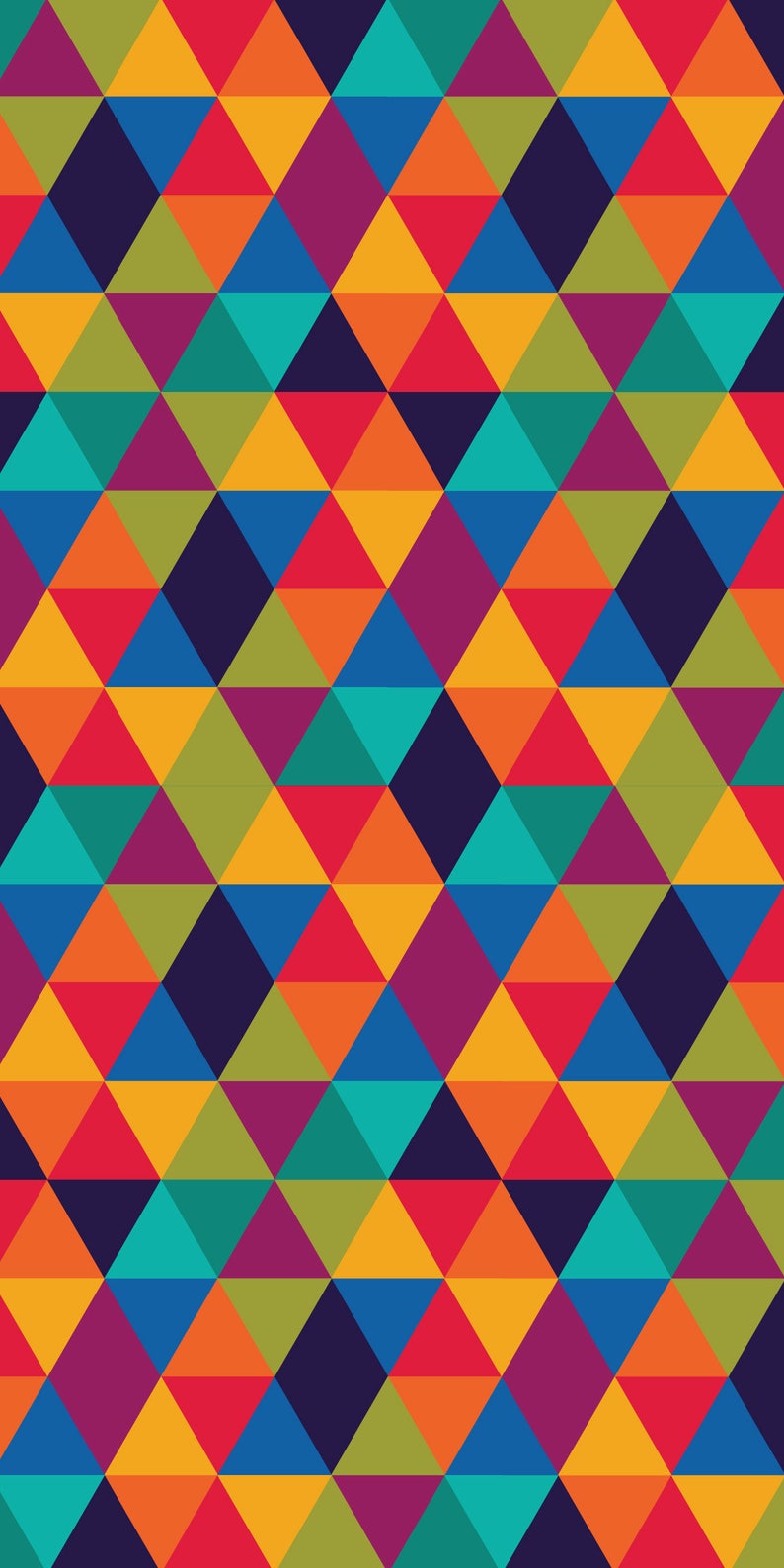 Heavy Duty 15 Oz Custom Vivid Triangle Octagon Pattern - Etsy