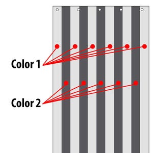 Custom 2-color-11-stripe Playset Tarp: Heavy Duty 15 Oz for Playset ...