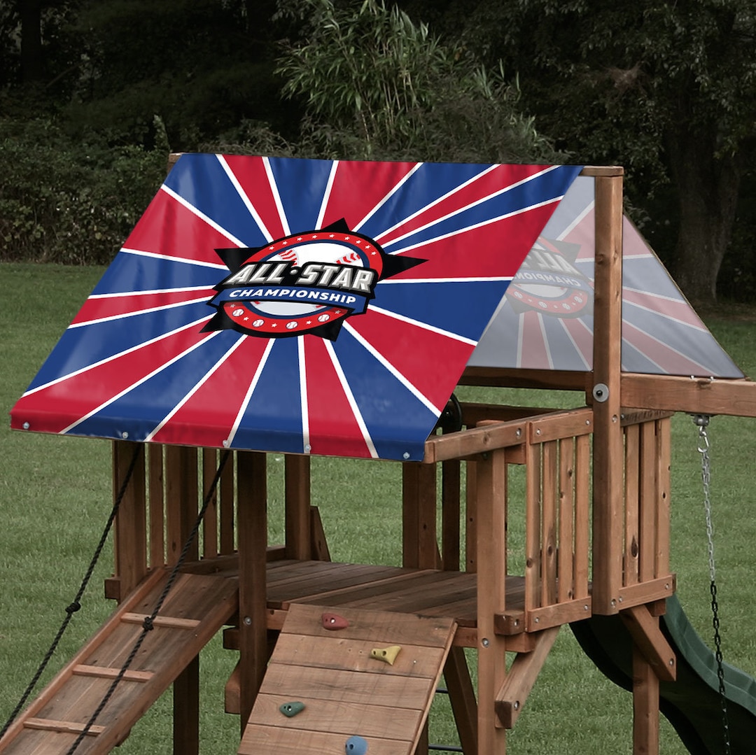 Heavy Duty 15 Oz Custom Team Colors Baseball Allstar Play Set Canopy-56 ...