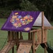 Heavy Duty 15 Oz Custom Flower Heart Tarp Canopy for Outdoor Playset ...