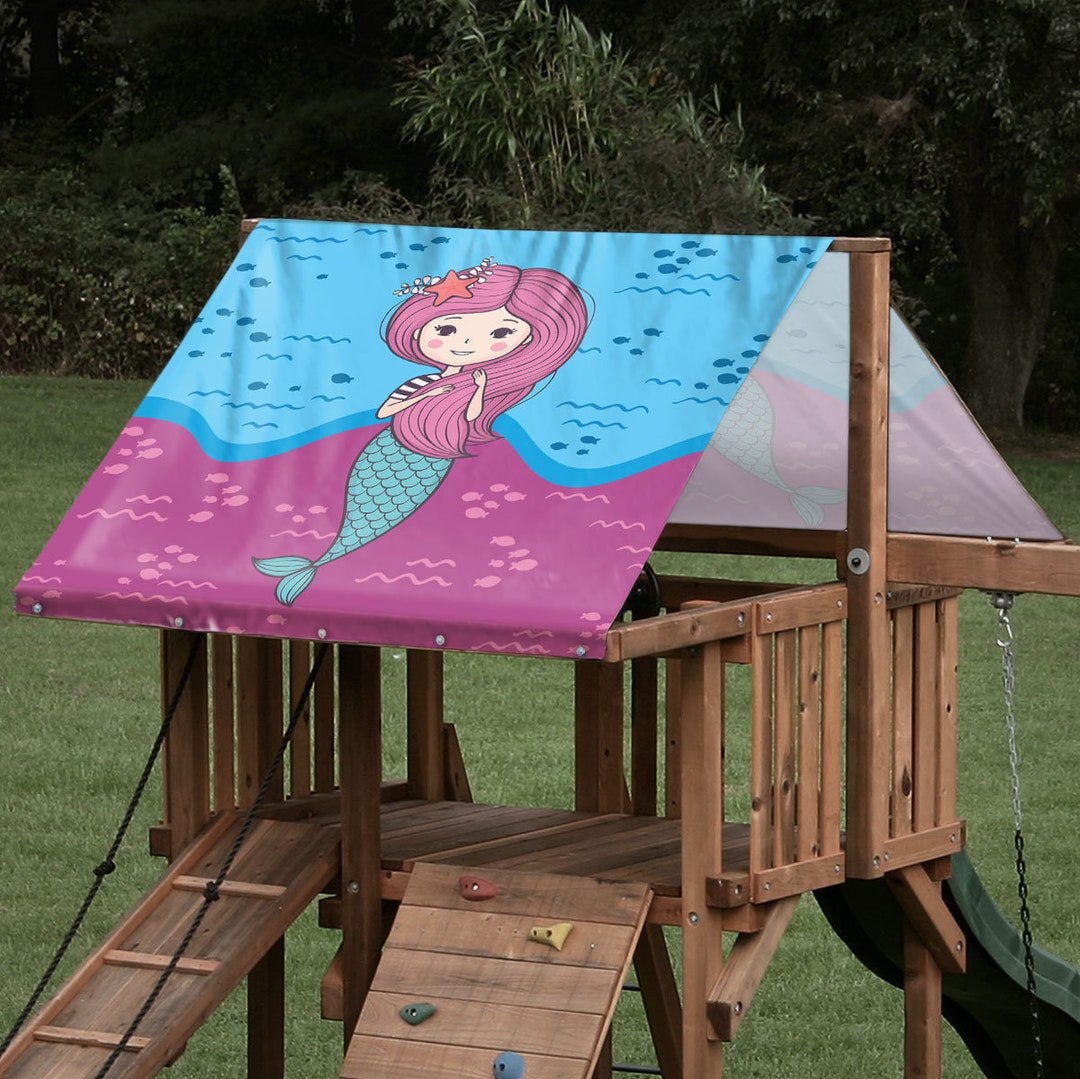 Heavy Duty 15 Oz Custom Little Mermaid Tarp \ Canopy for Outdoor ...