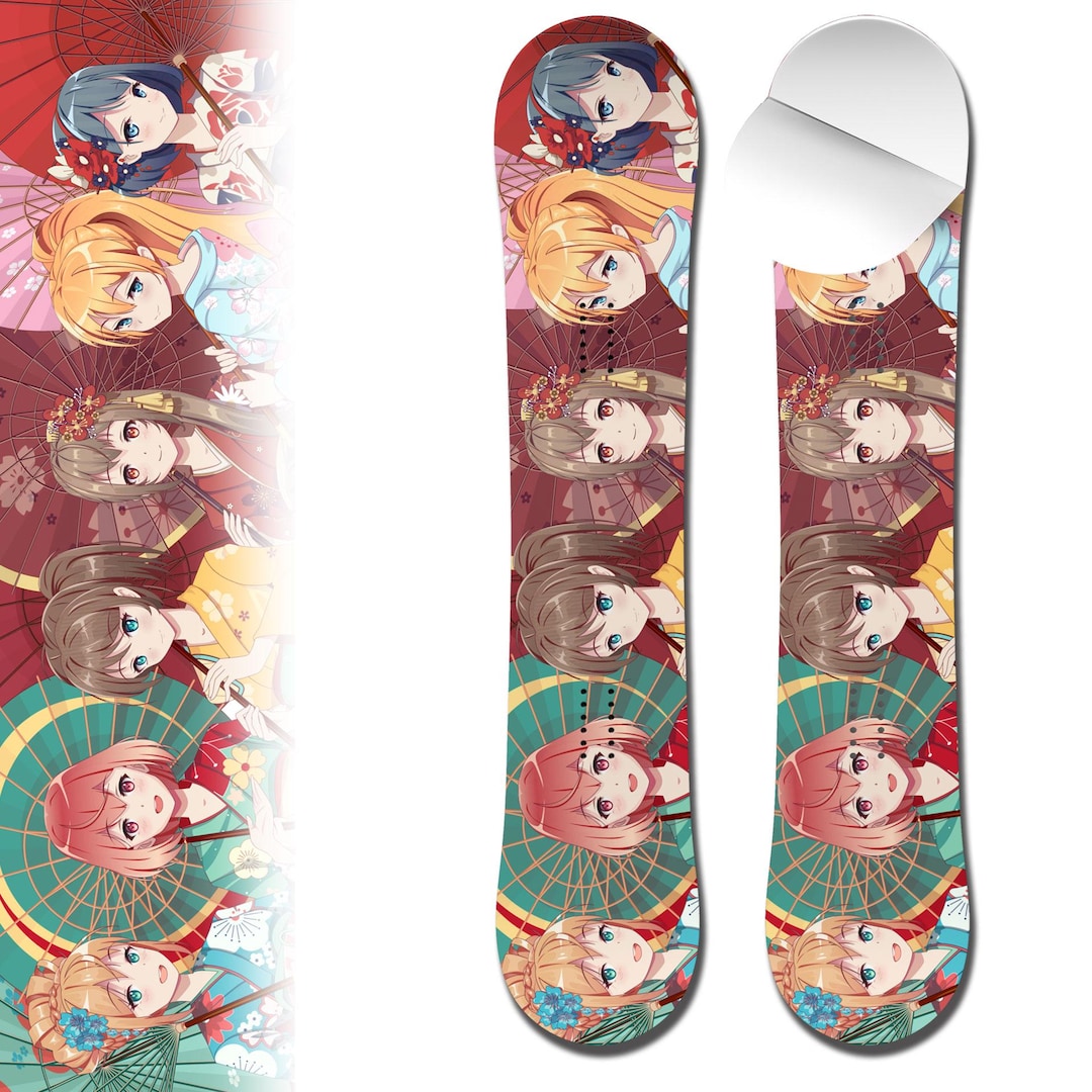 0015 Anime Character Laminated Adhesive Vinyl Snowboard Wrap and Skin ...