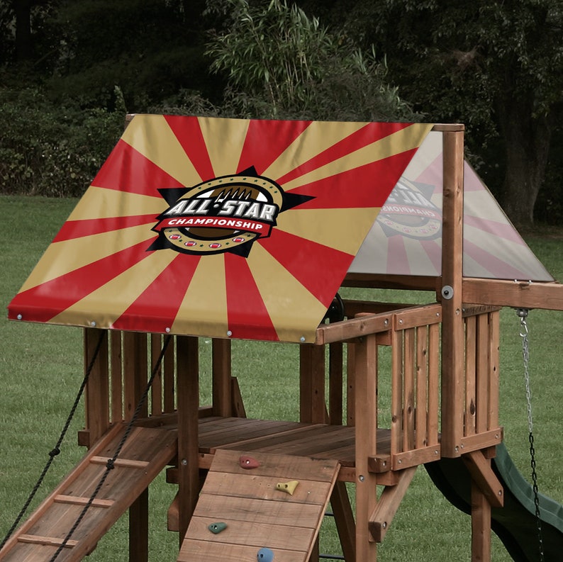 Heavy Duty 15 Oz Custom Team Colors Football Allstar Canopy Tarp for ...
