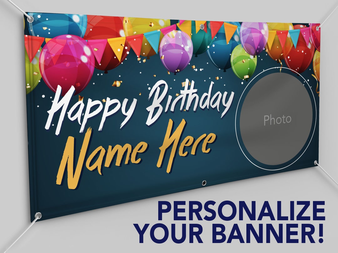 Personalized Custom Birthday 13oz Indoor/outdoor Vinyl Banner: Multiple ...