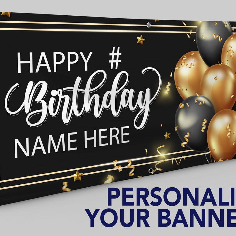 Birthday Banners - Etsy