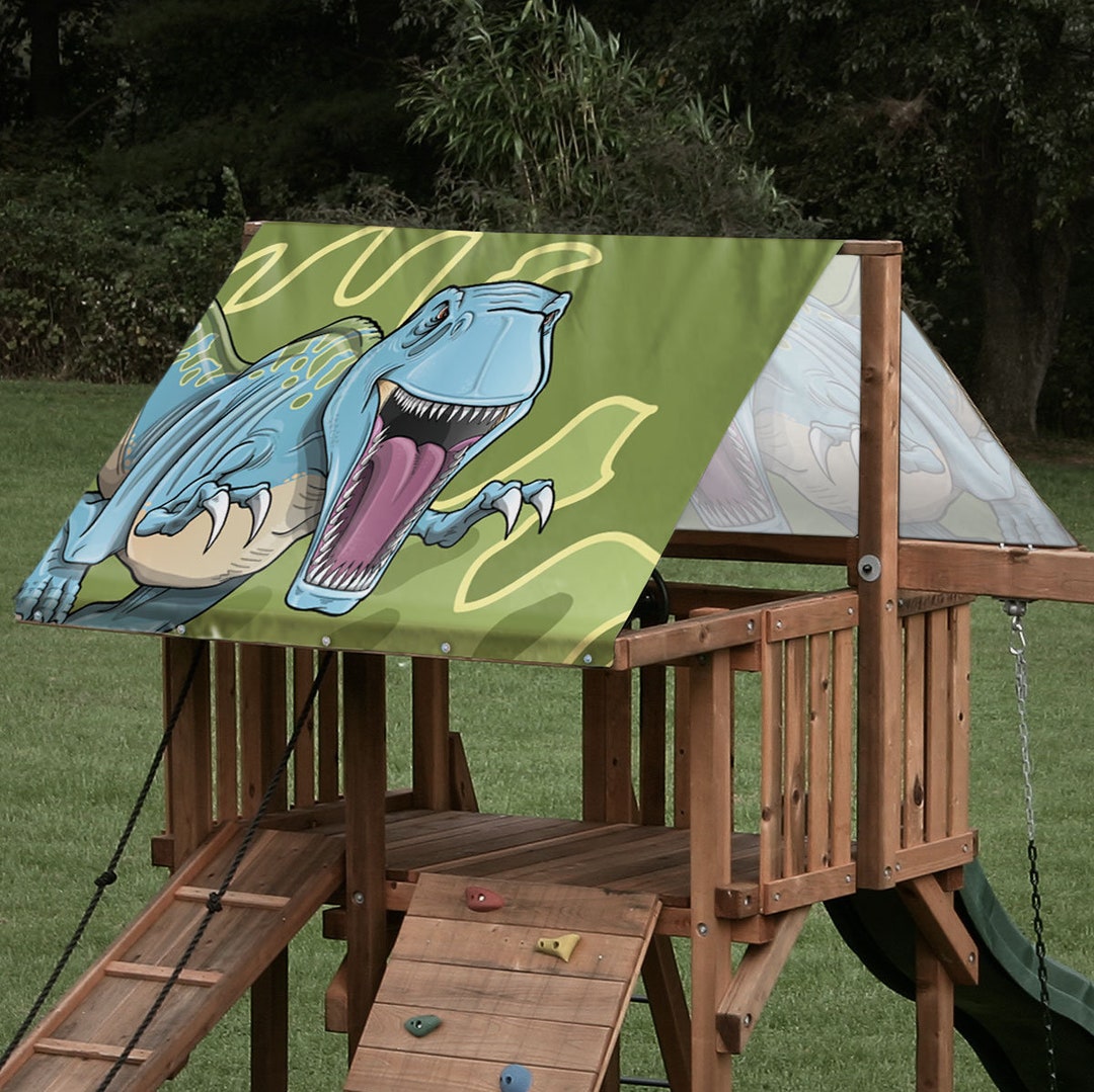 Heavy Duty 15 Oz Custom Sized T Rex Dinosaur Replacement Tarp \ Canopy ...
