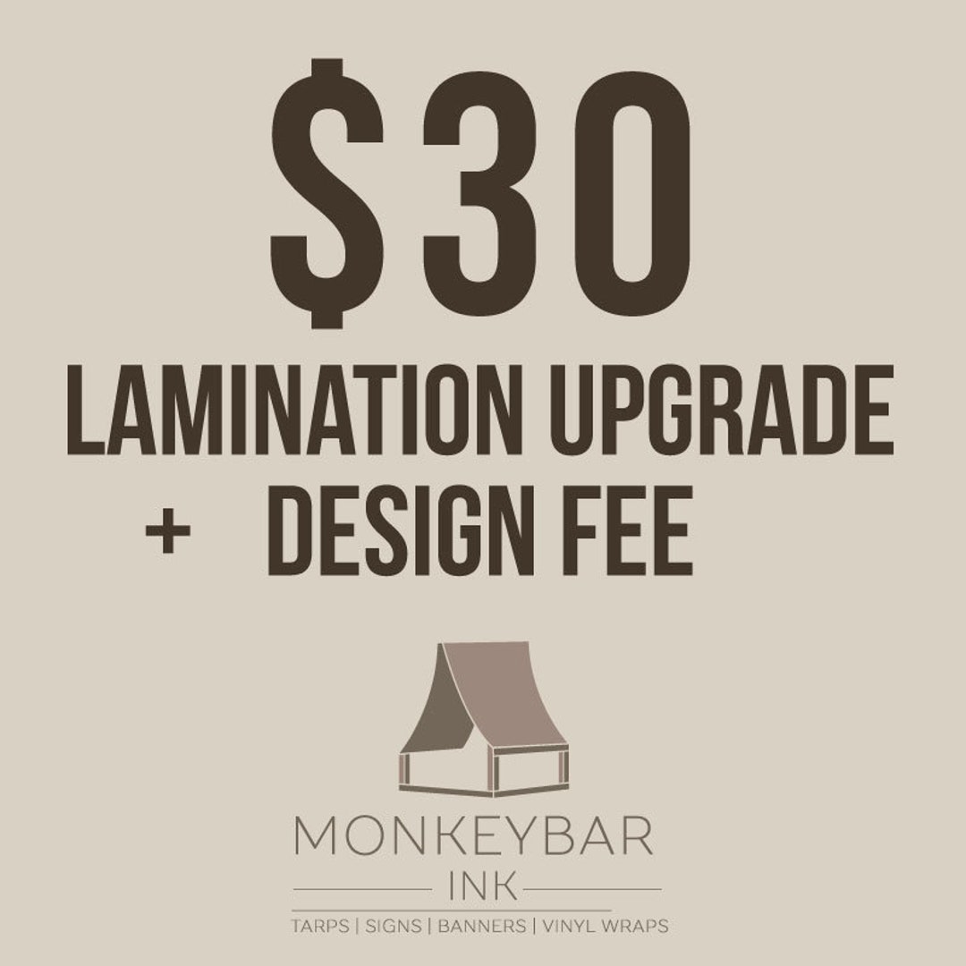 Basic Design, Image or Layout Fee PLUS Lamination Upgrade - Etsy