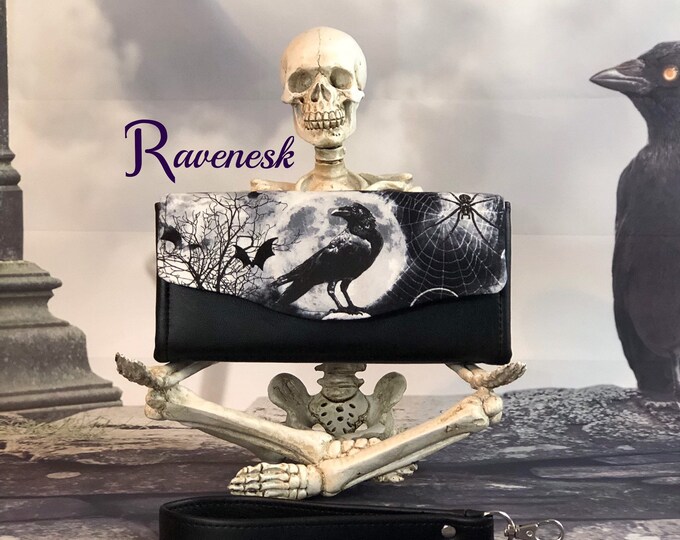 Sinthias Wallet, Gothic Wallet,halloween Wallet, Black and White Wallet ...