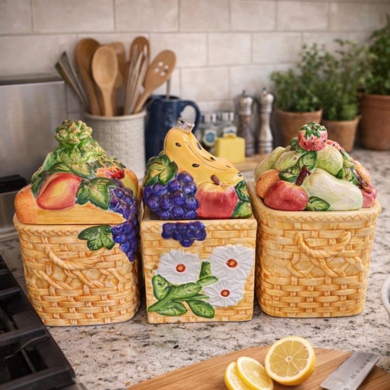 Countertop Canister Sets - Etsy