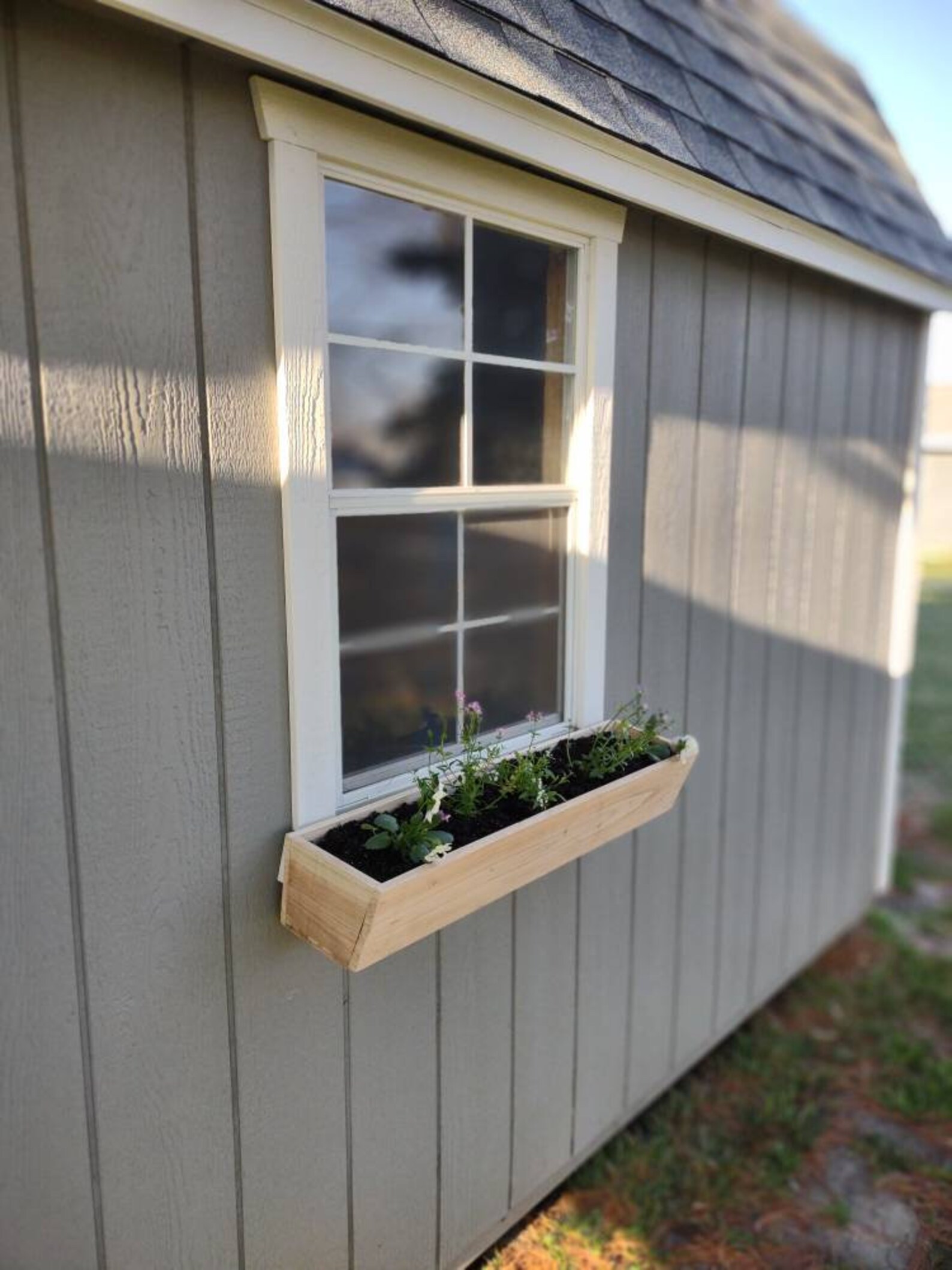 CEDAR Window or Fence Flower Box Flared Design Hardware - Etsy