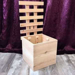 Cedar Planter Box With Trellis for Root and Climbing Vegetables - Etsy