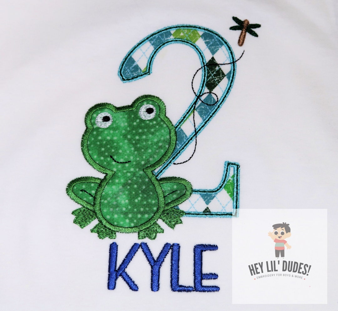 Boys Frog Birthday Shirt, Froggy Birthday Shirt, Boy Frog Birthday ...