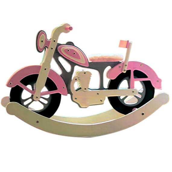 rocking bike plans laser Rocking bike interior vector graphics wooden ...