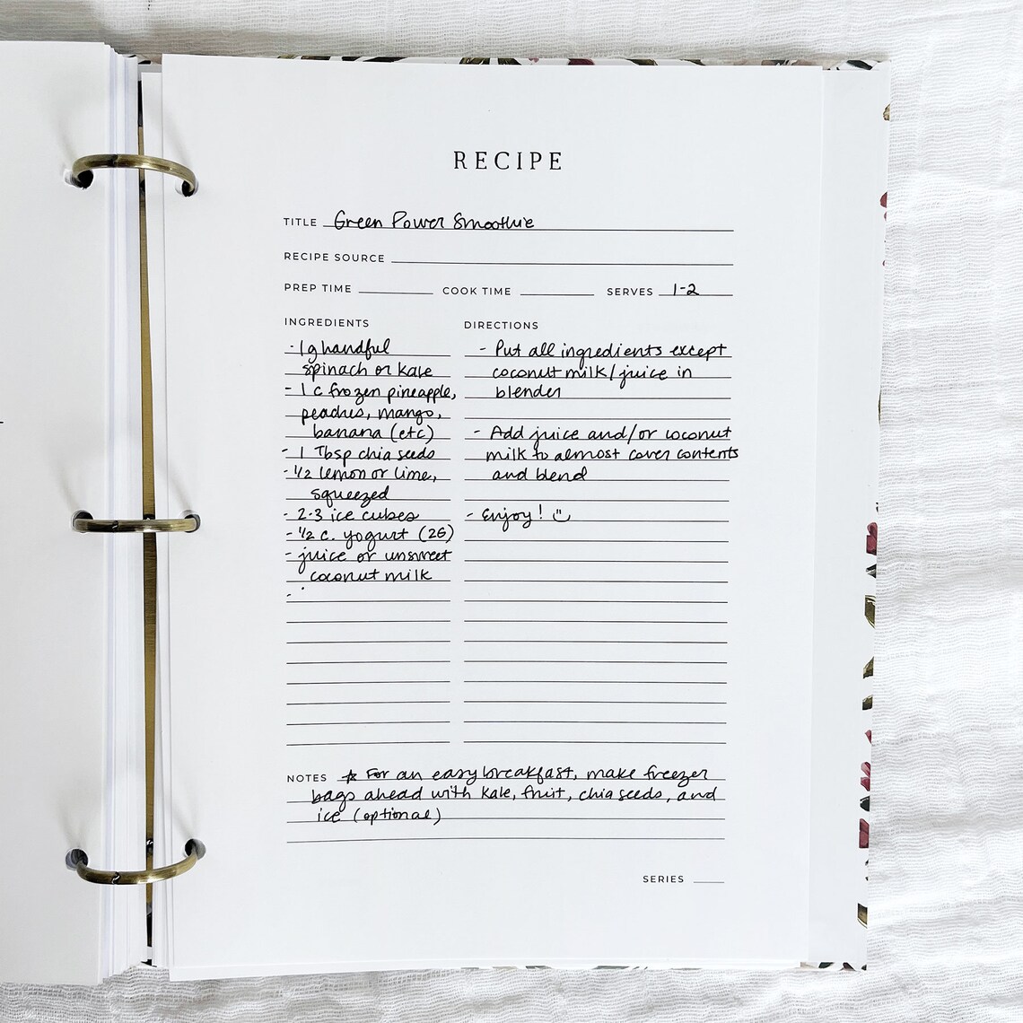 Extra Recipe Pages 40 Recipes 20 Double-sided Recipe Pages - Etsy