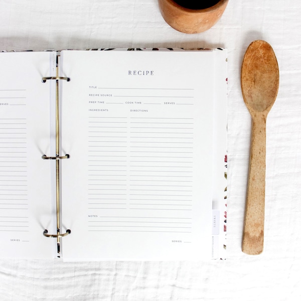 Recipe Binder Pages - Etsy
