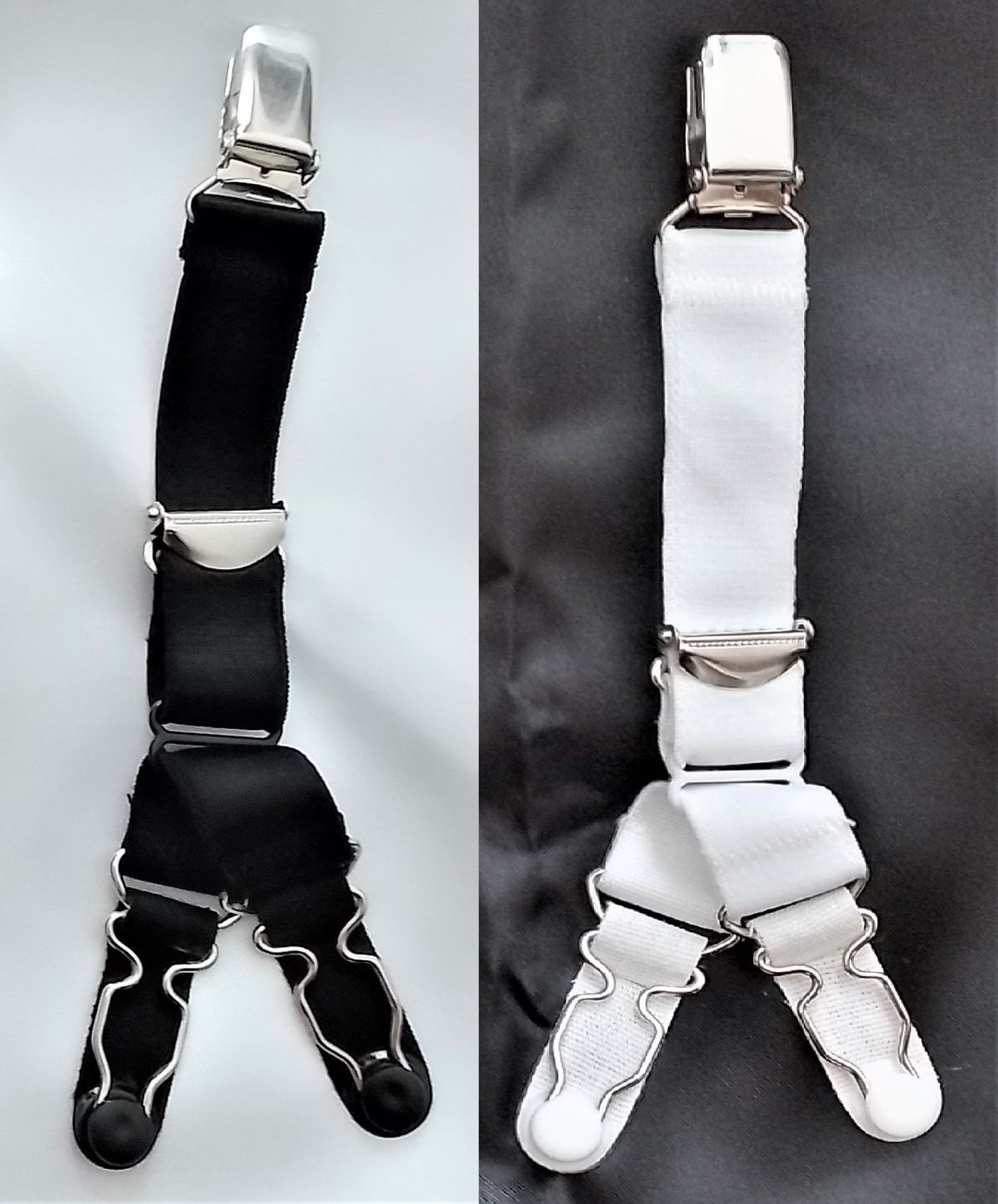 Premier Lingerie 4 Pack of Adjustable 'V' Clip Suspender / Garter Clips ...