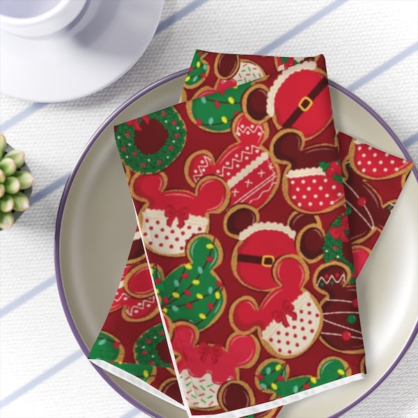 Mickey Mouse Christmas Napkins - Etsy