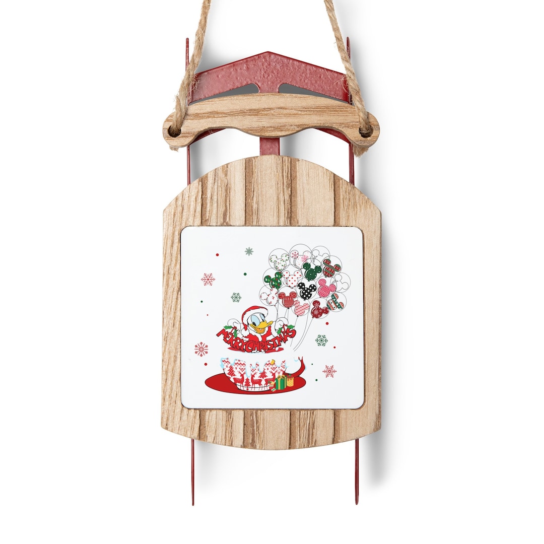 Disney Donald Cocoa Sled Ornament, Disney Ornament, Donald Duck ...