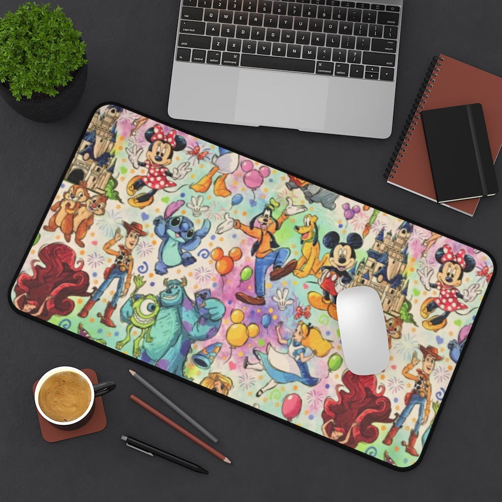 Disney Characters Desk Mat Disney Mouse Pad Mickey Mouse - Etsy