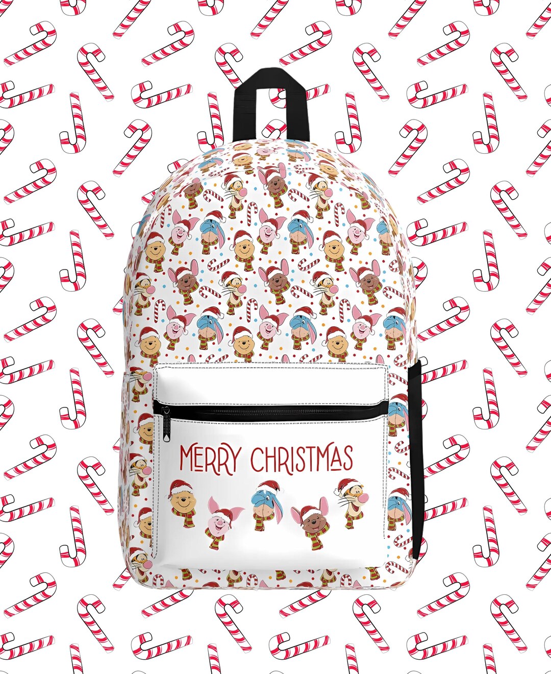 Disney Pooh & Friends Candy Canes Backpack, Disney Holiday Bag, Winnie ...