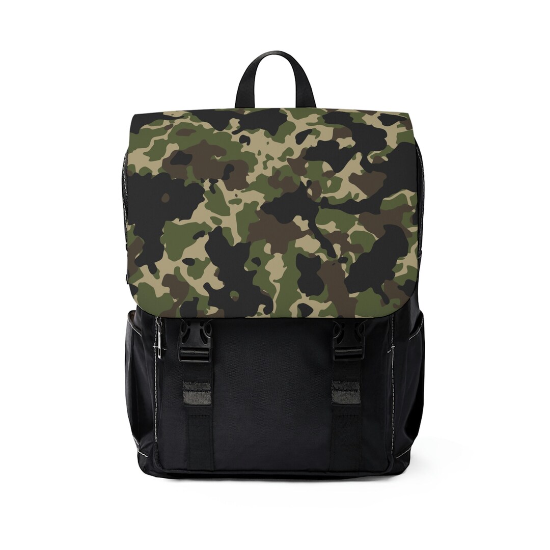 Camouflage Travel Knapsack, Grab & Go Backpack, Camo Bag, Carry on ...