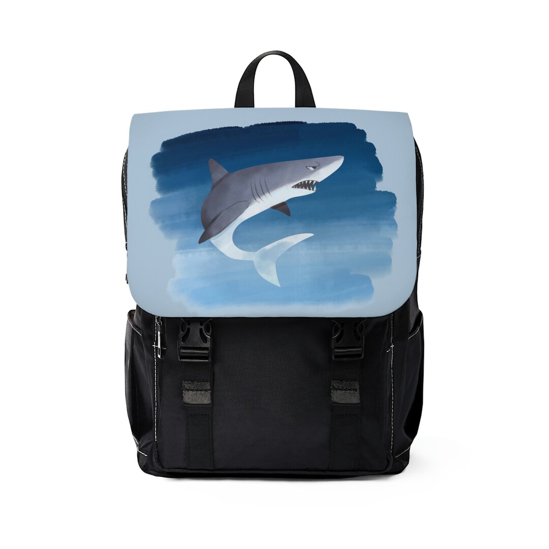 Shark Travel Knapsack, Grab & Go Backpack, Shark Bag, Carry on Backpack ...