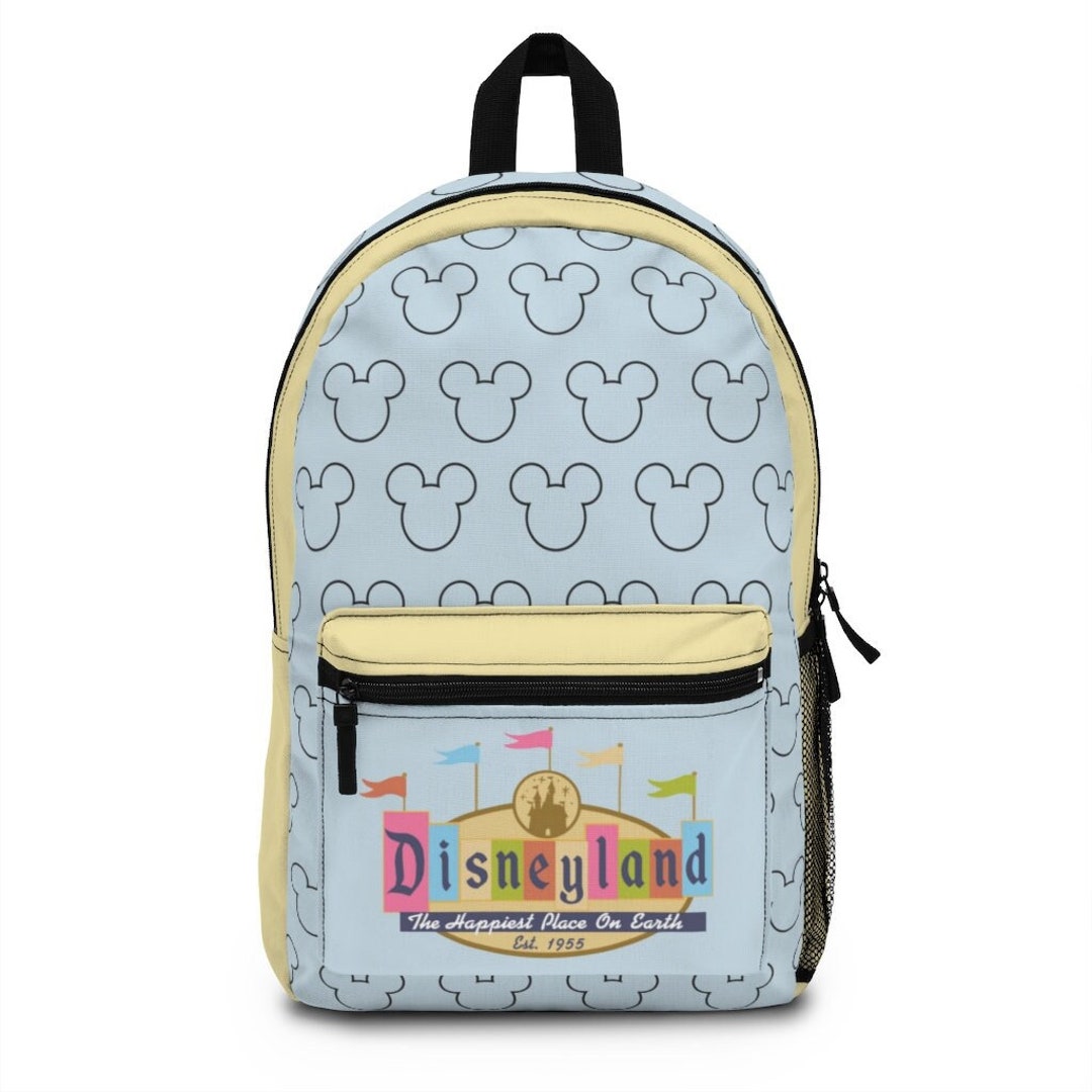 Disneyland Blue & Yellow Backpack, Disney Backpack, Mickey Mouse ...