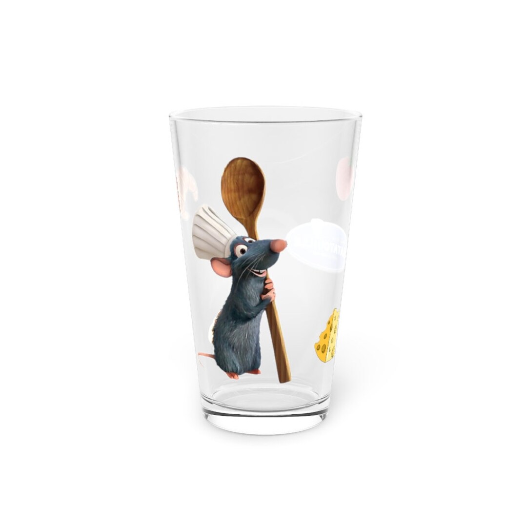 Disney Ratatouille Pint Glass, Disney Glass, Remy Pint Glass, Pixar ...