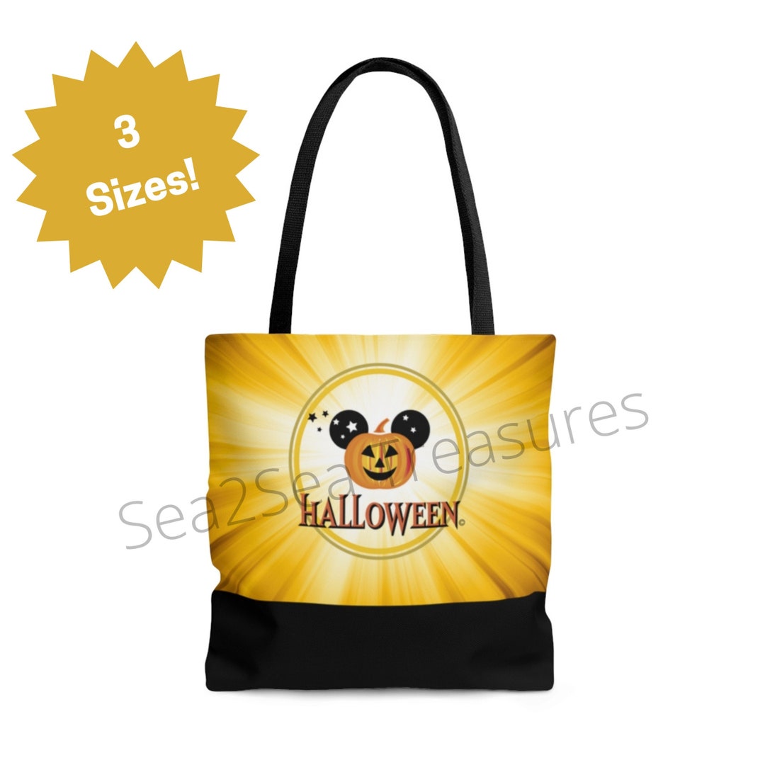 Disney Mickey Mouse Pumpkin Halloween Tote Bag, Disney Bag, Disney ...