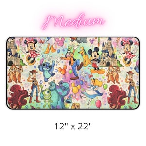 Disney Characters Desk Mat, Disney Mouse Pad, Mickey Mouse Desk Pad ...