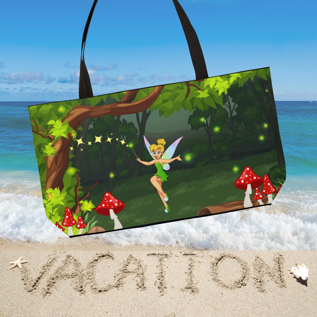 Disney Tinkerbell Weekender Tote Bag, Peter Pan Tote Bag, Disney Bag ...