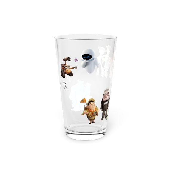 Disney Pixar Characters Pint Glass Monsters Inc Glass Wall-e - Etsy