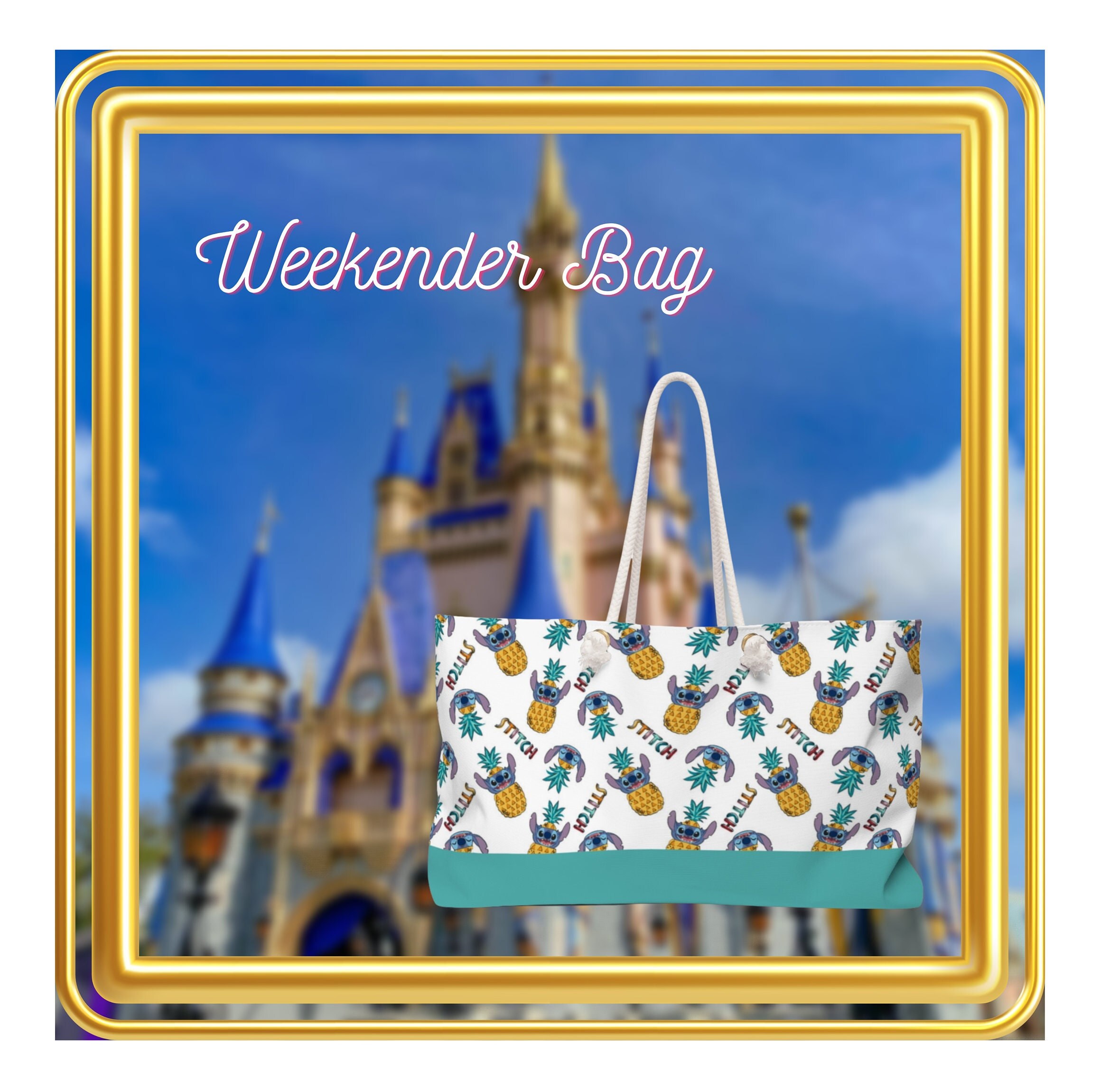 Disney Stitch Pineapples Weekender Bag, Disney Vacation Bag, Stitch ...