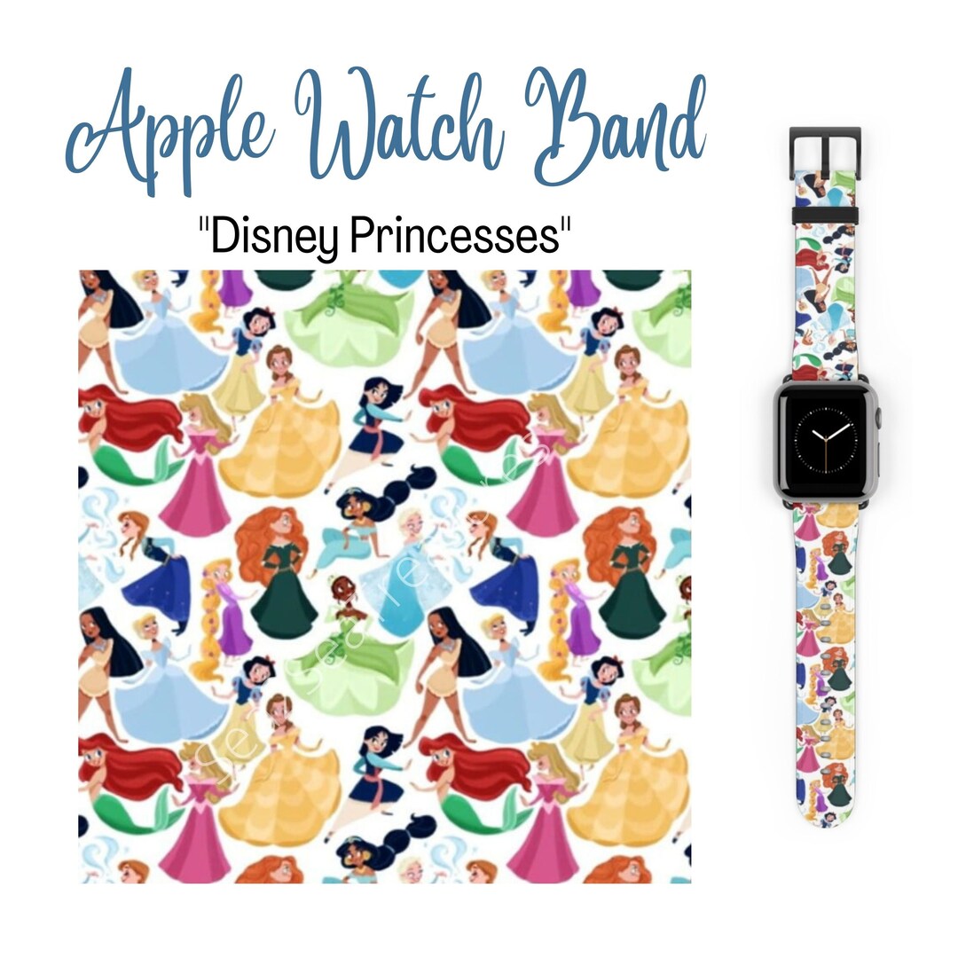 Disney Princesses Vegan Leather Apple Watch Band, Disney Watch Band ...