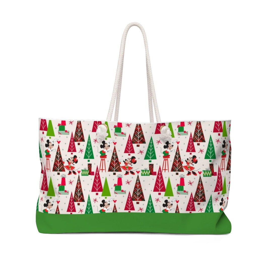 Disney Classic Christmas Weekender Bag, Disney Vacation Bag, Mickey ...