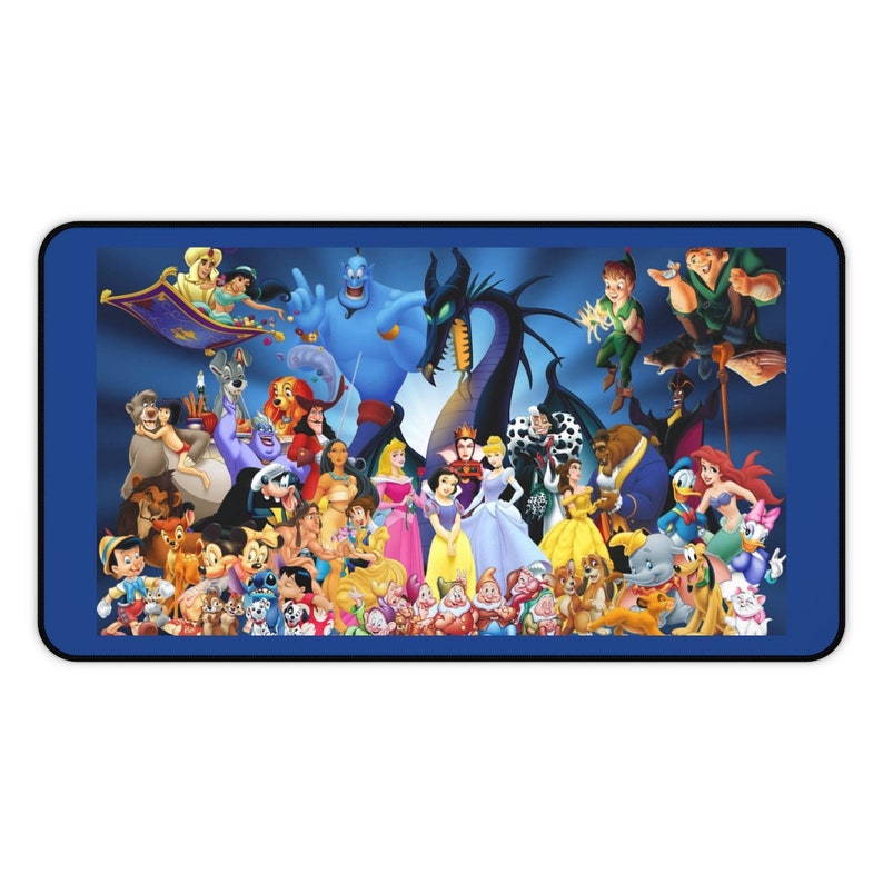 Disney Characters Collage Desk Mat Disney Mouse Pad Aladdin - Etsy