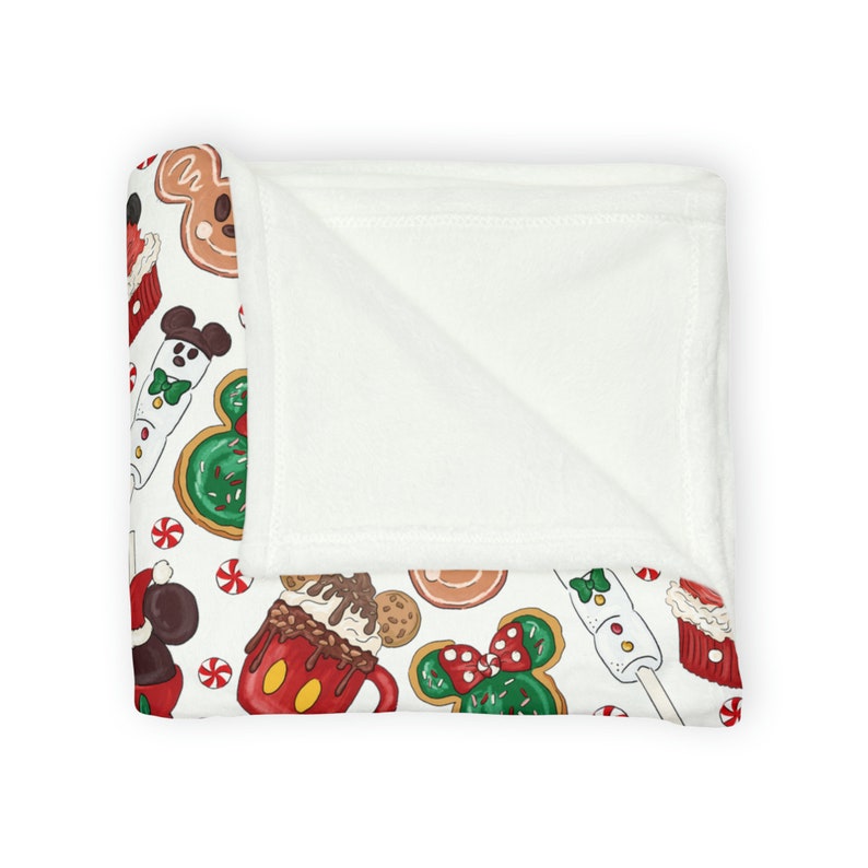 SOFT Disney Holiday Snacks Minky Blanket, Christmas Blanket, Holiday ...