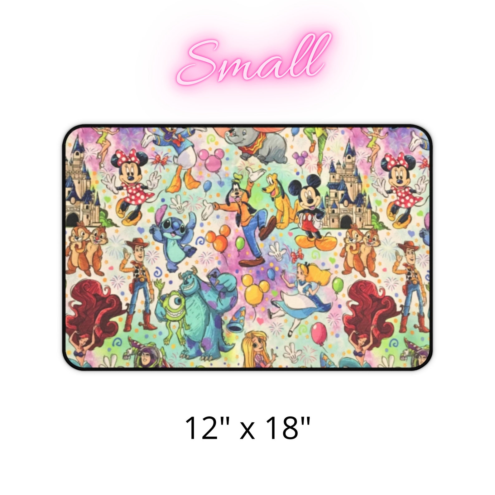 Disney Characters Desk Mat, Disney Mouse Pad, Mickey Mouse Desk Pad ...