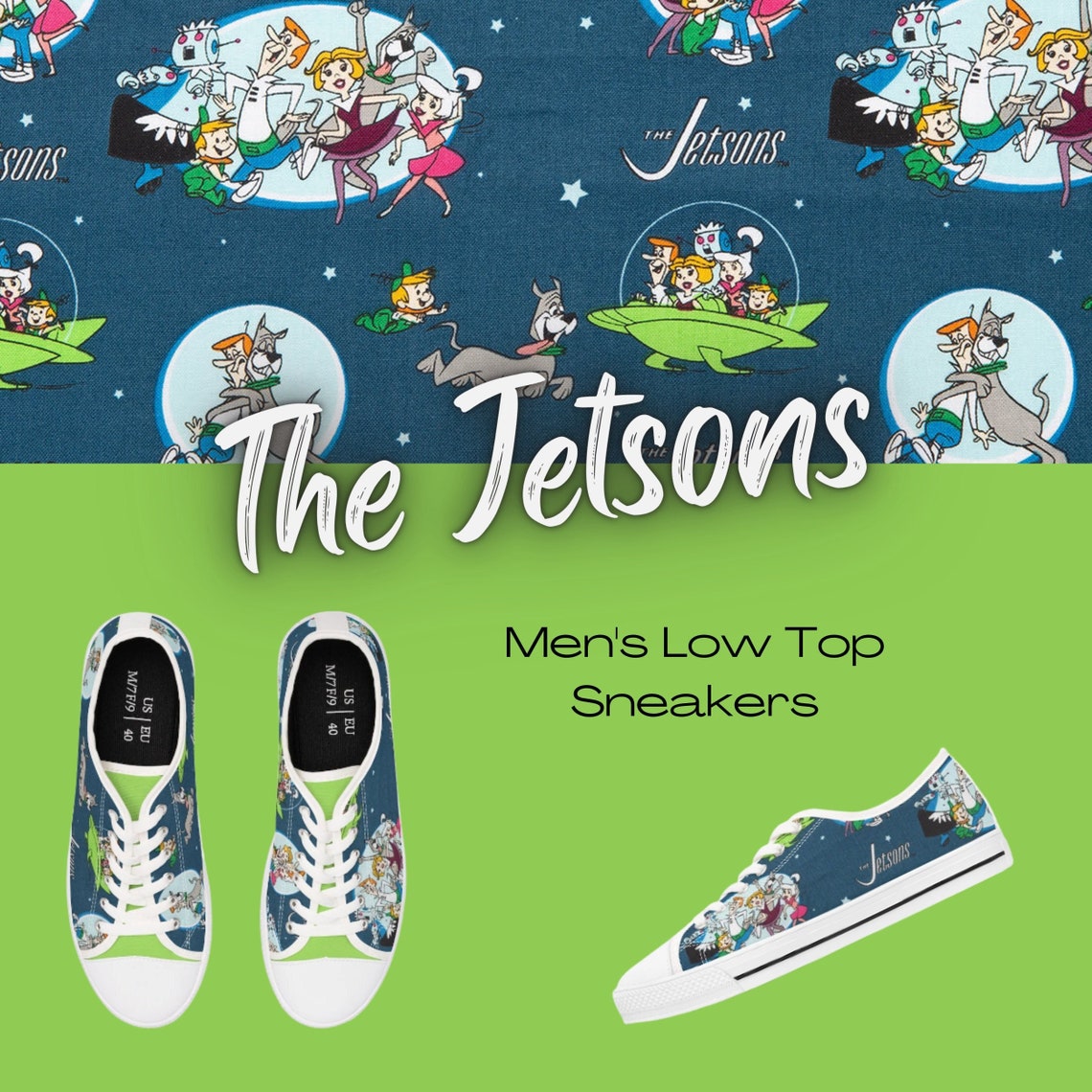 The Jetsons Men's Low Top Sneakers Jetsons Shoes Cartoon - Etsy