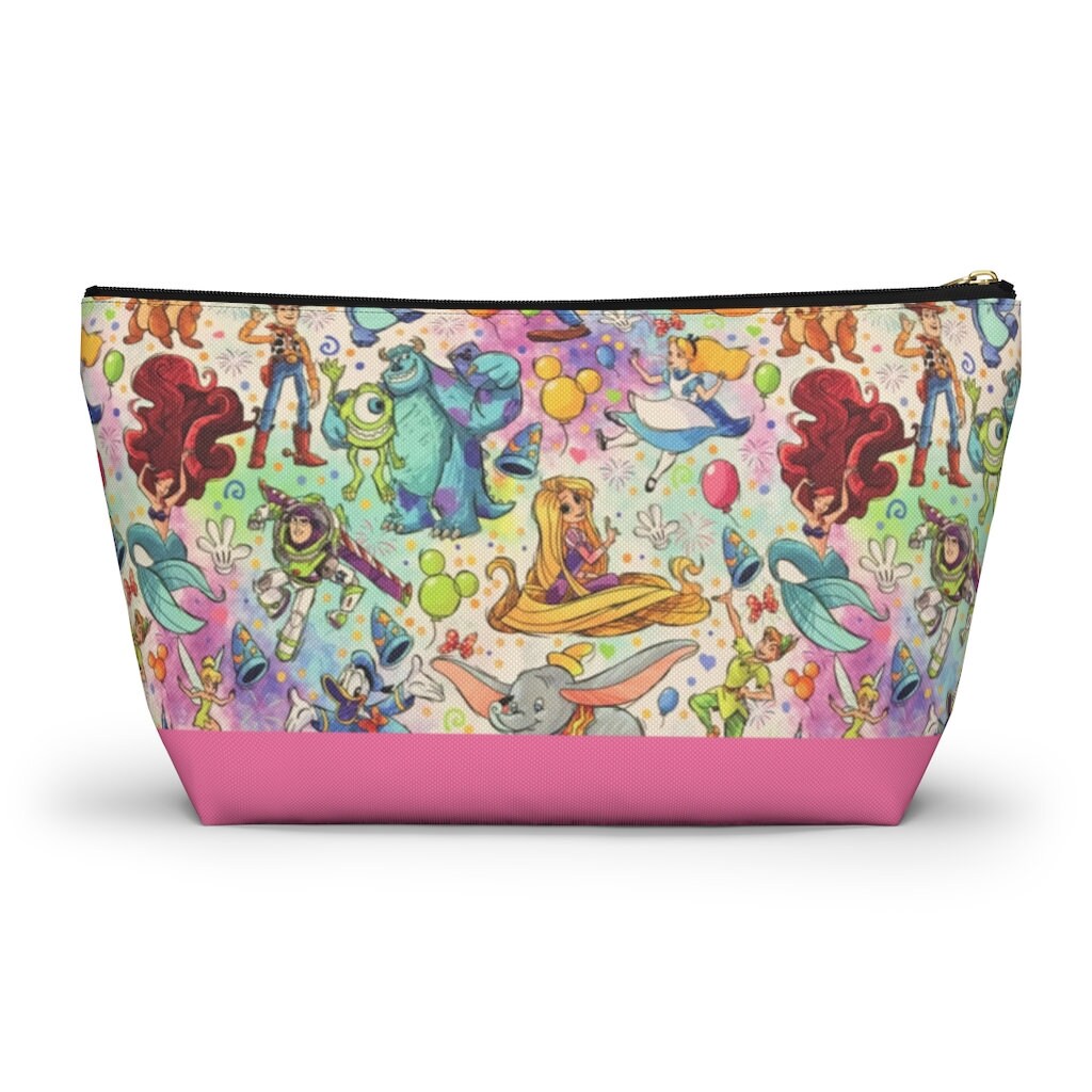 Disney Characters Accessory Pouch T-bottom, Mickey Travel Pouch, Minnie ...