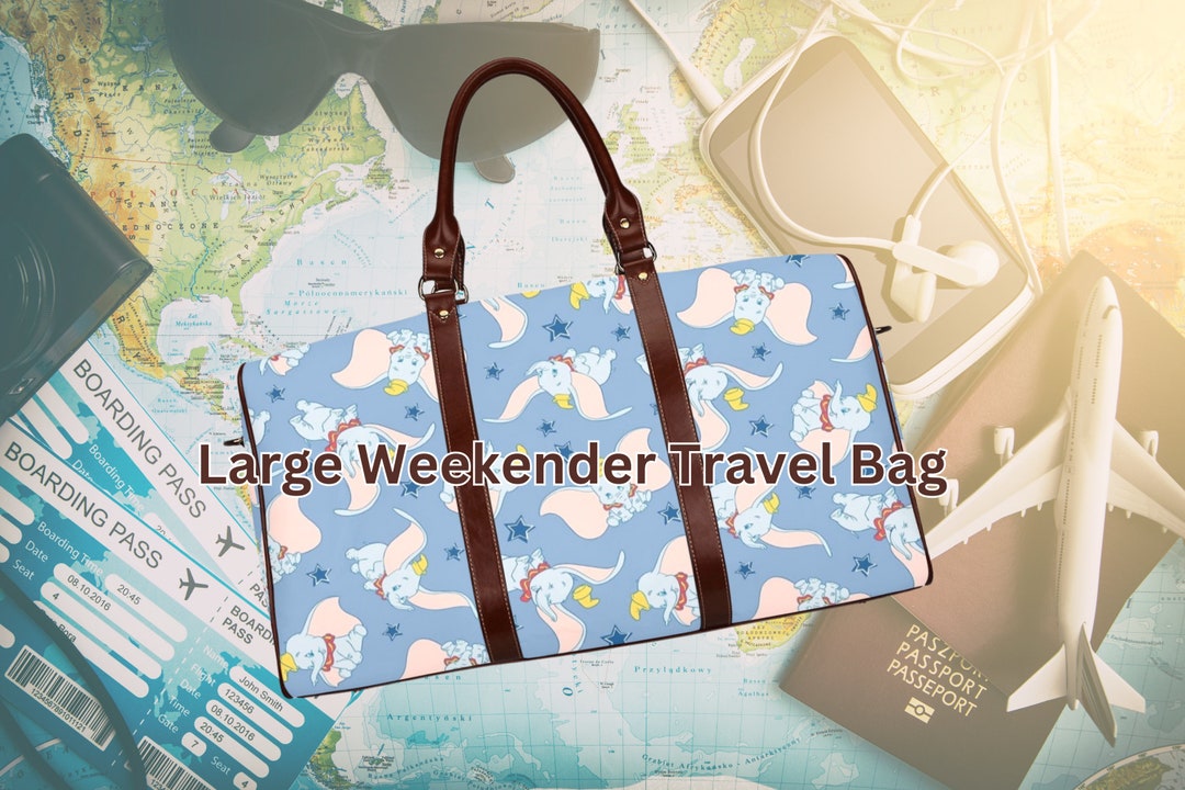 Disney Dumbo Vegan Leather Travel Bag, Disney Luggage, Disneyland Bag ...
