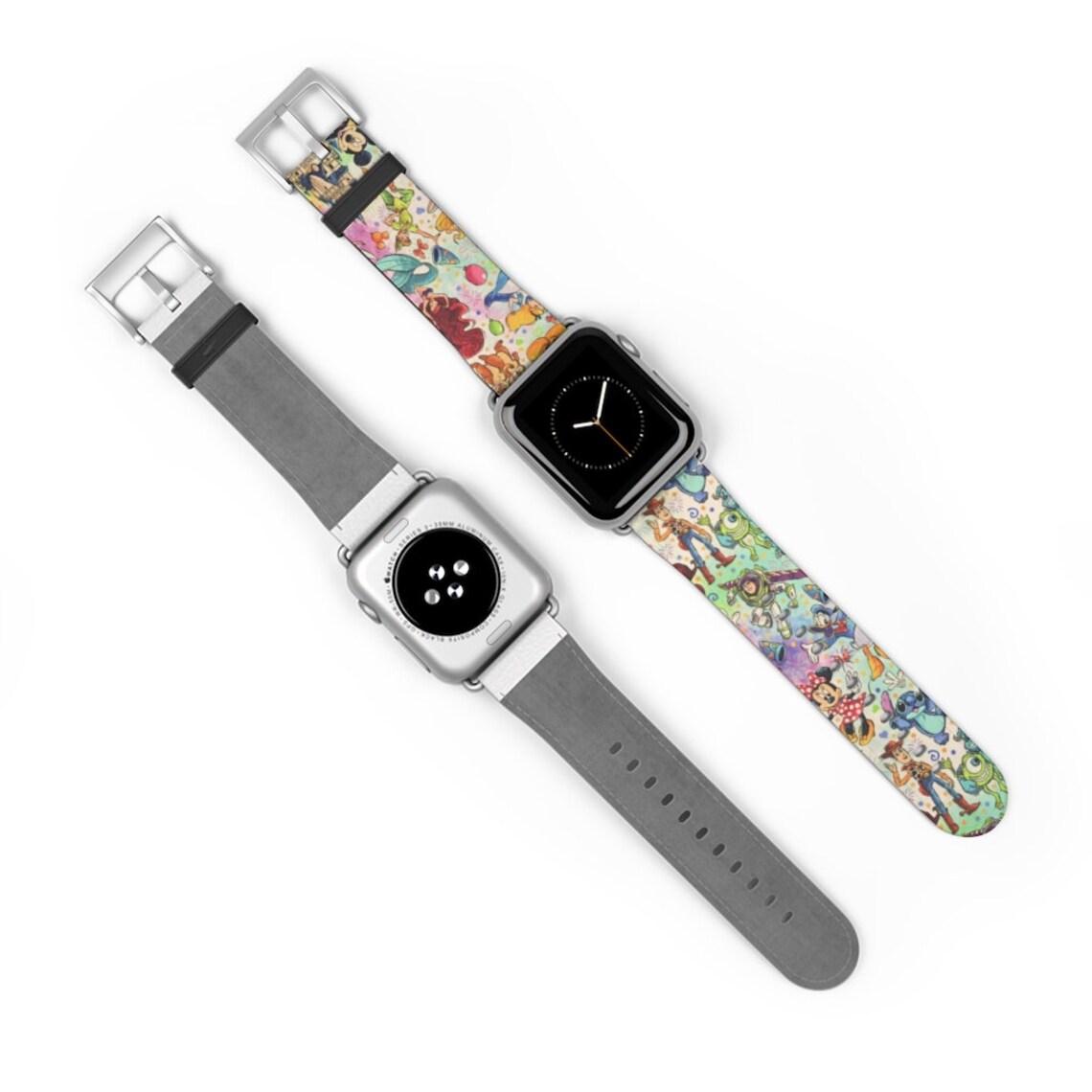 Disney Characters Vegan Leather Apple Watch Band, Disney Watch Band ...