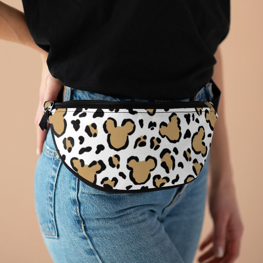 Disney Mickey Leopard Fanny Pack Disney Bag Disney Fanny - Etsy