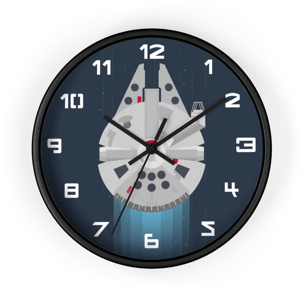 Star Wars Millennium Falcon Wooden Clock Star Wars Clock - Etsy