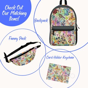 Disney Characters Backpack Disney Backpack Mickey Mouse - Etsy