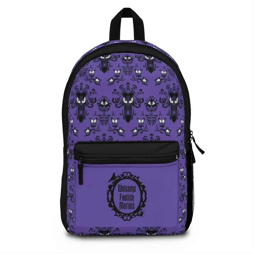 Disney Haunted Mansion Backpack, Disney Backpack, Welcome Foolish ...