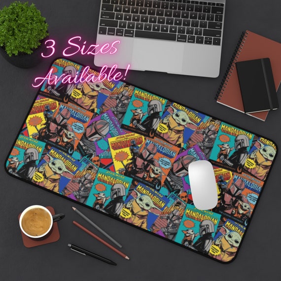 Star Wars Mandalorian & Grogu Comics Desk Mat Baby Yoda Desk - Etsy