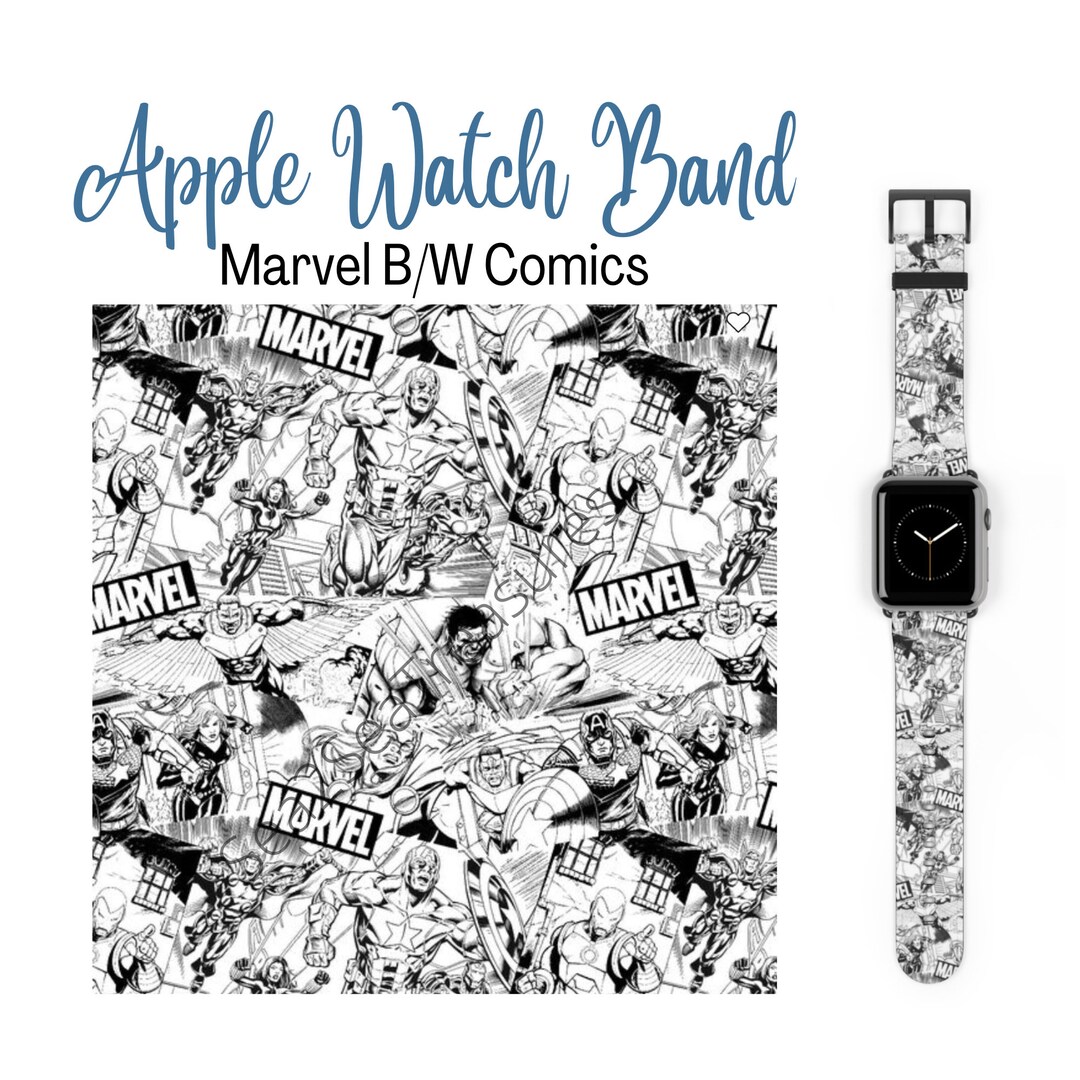 Mar Vel Comics Apple Watch Band, Mar Vel Watch Band, Iron Man Watch ...