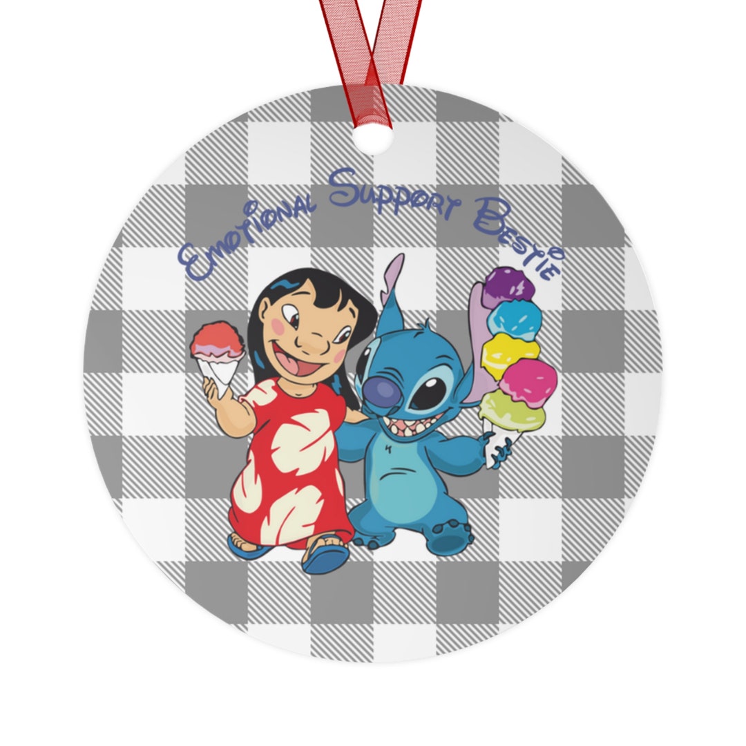 Disney Lilo and Stitch Metal Ornament, Disney Holiday Décor, Disney ...